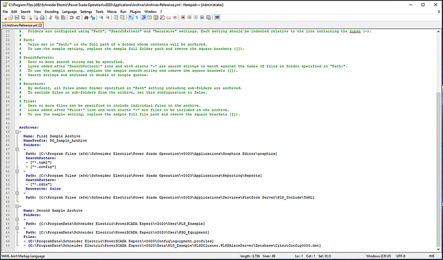 Backing up and packaging archive files