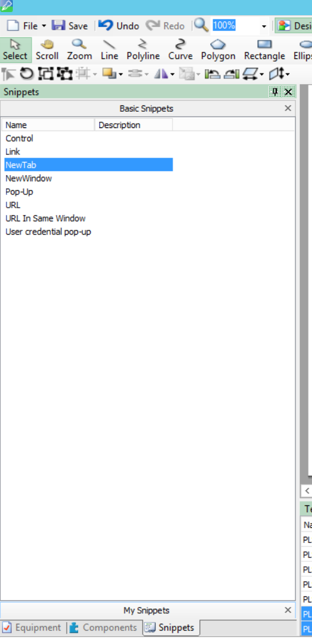 NewTab snippet example
