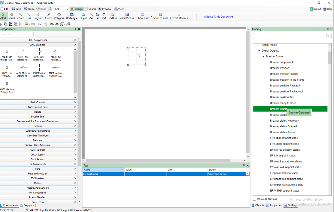 Configuring breakers