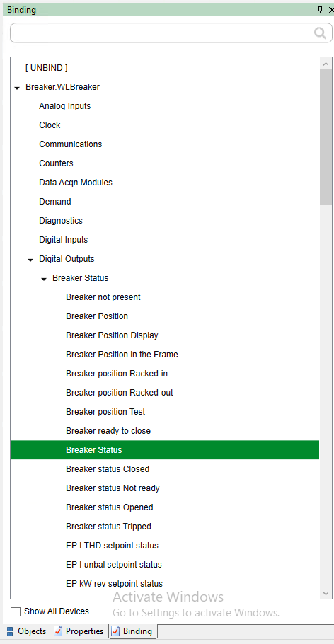 Configuring breakers