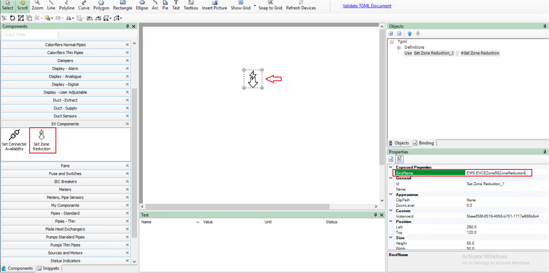 Configuring Write Operation using Set Zone Reduction Component