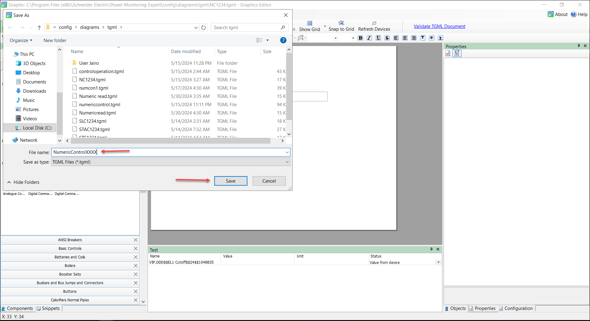 Configuring Numeric Control components Configuring Numeric Control components