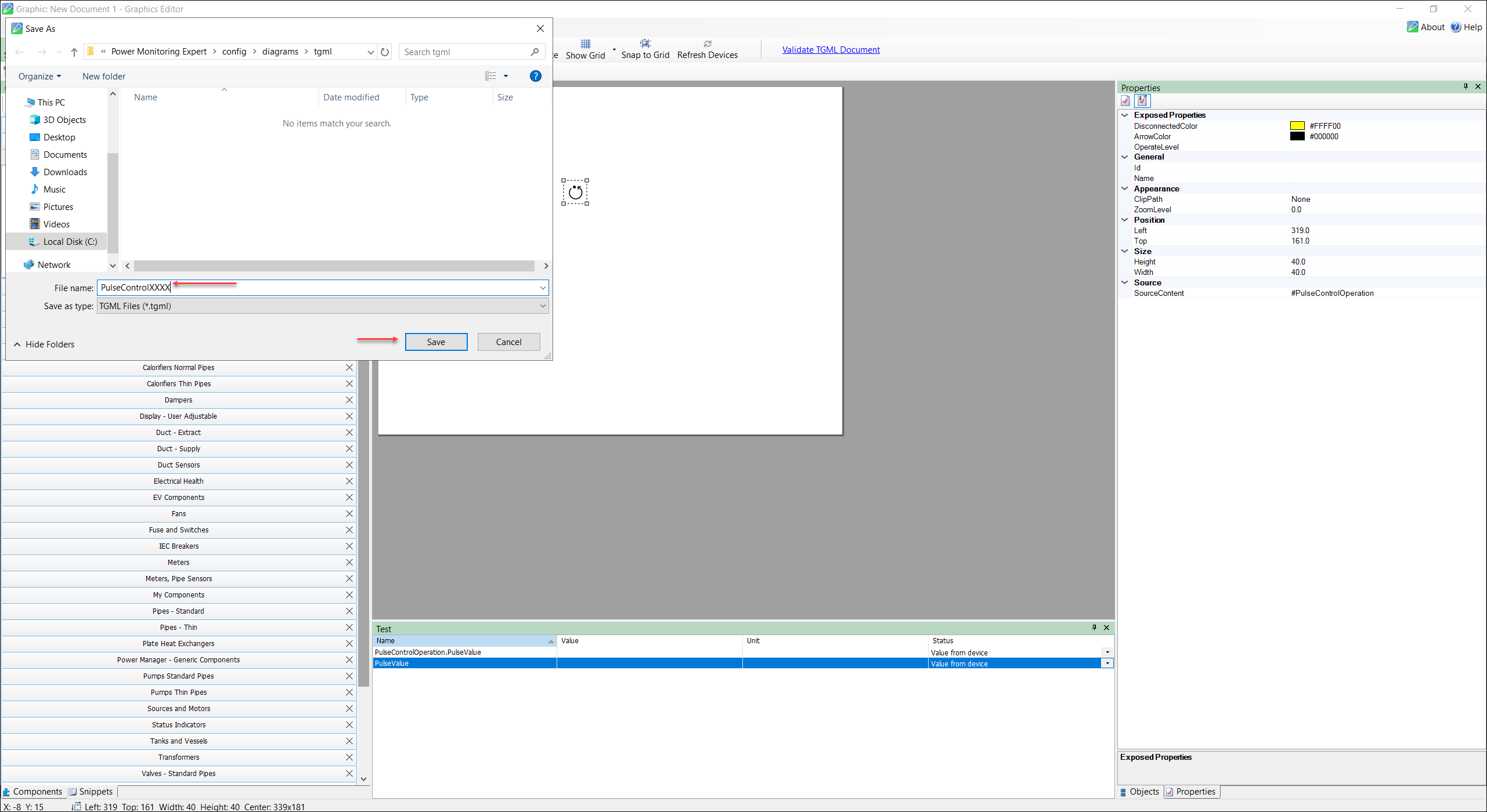 Configuring Pulse Control components