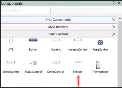 Configuring Textbox components