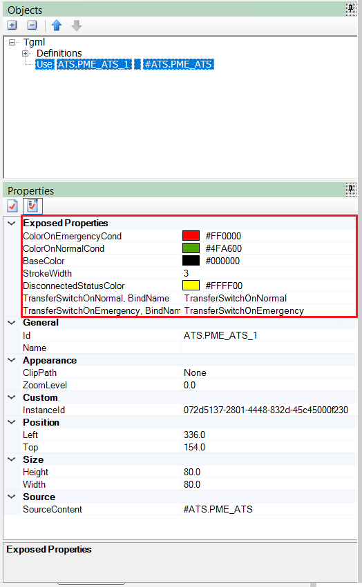 Configuring ATS graphics