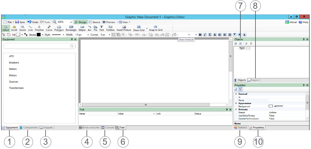 Graphics Editor Panes