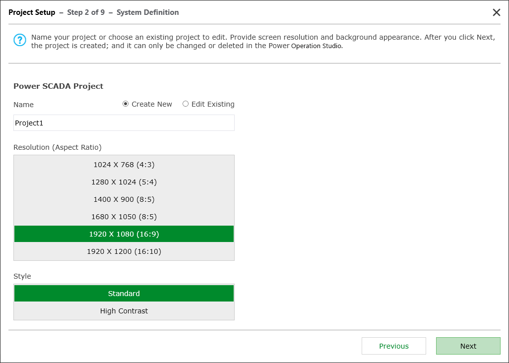 Project Setup: System Definition