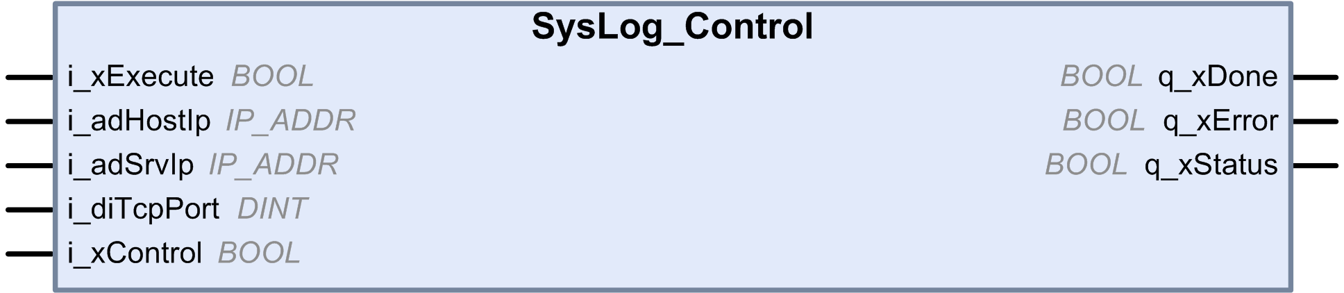 M262 SysLog - Funktionsbausteine