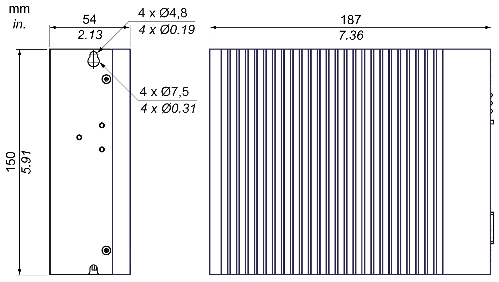 Box iPC Dimensions