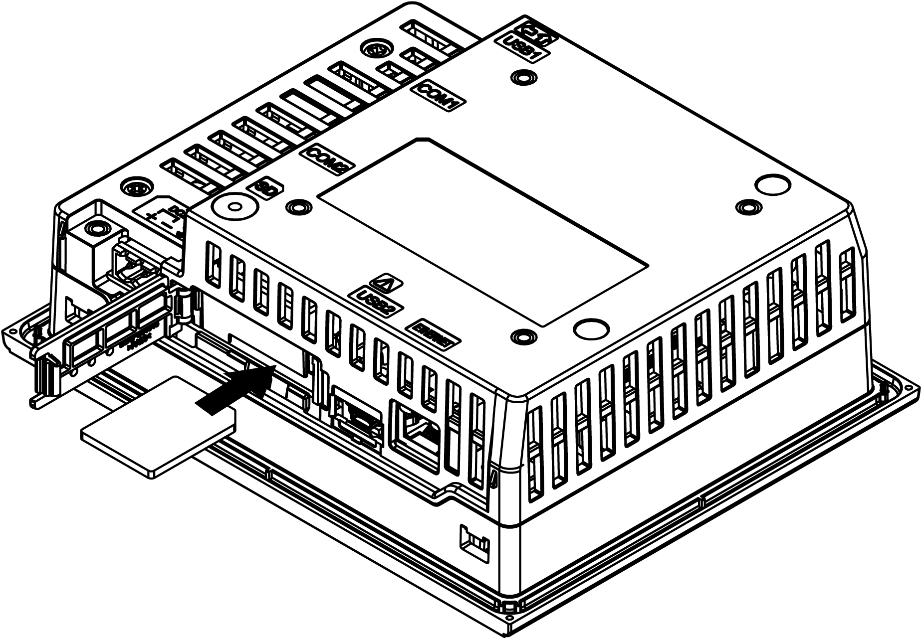 Inserting the SD Card