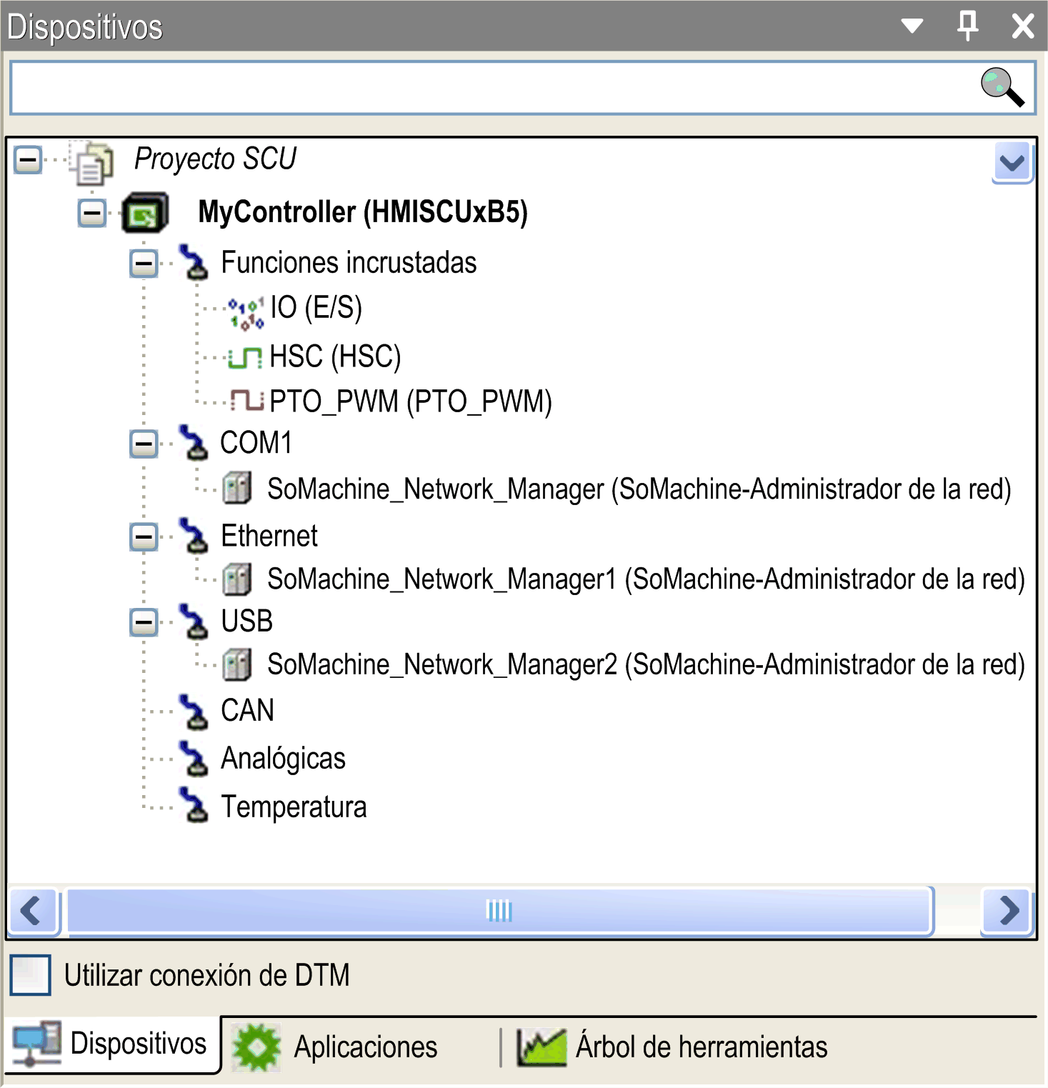 Configuración del controlador