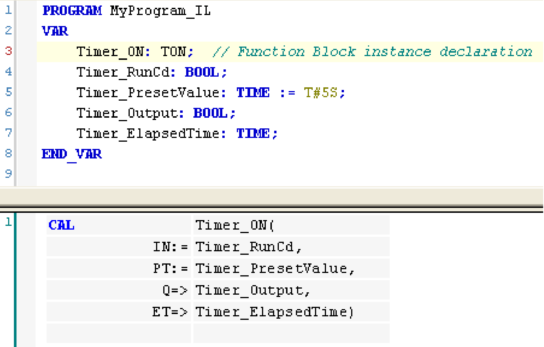 How to Use a Function or a Function Block in IL Language