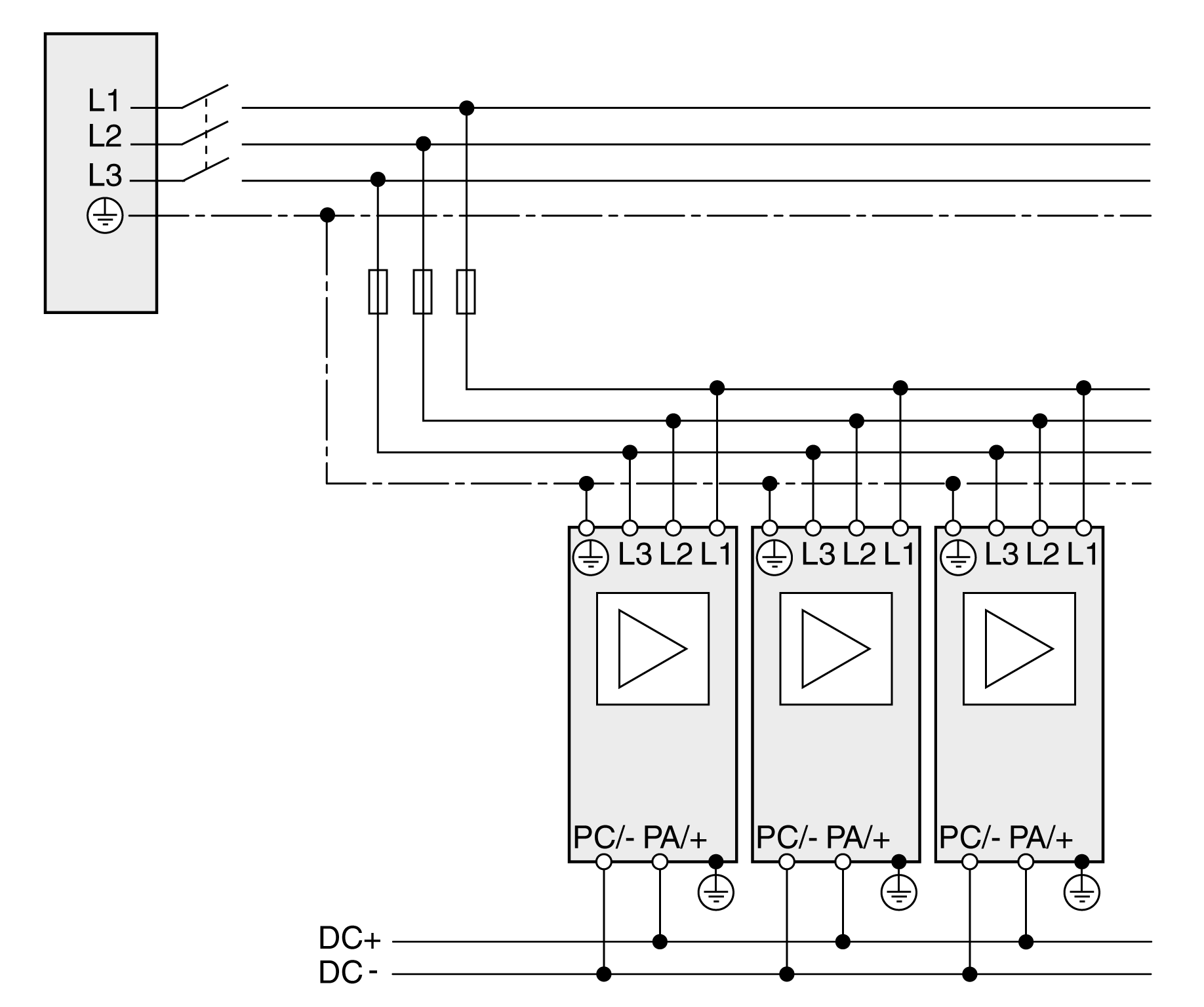 Parallel Connection DC Bus
