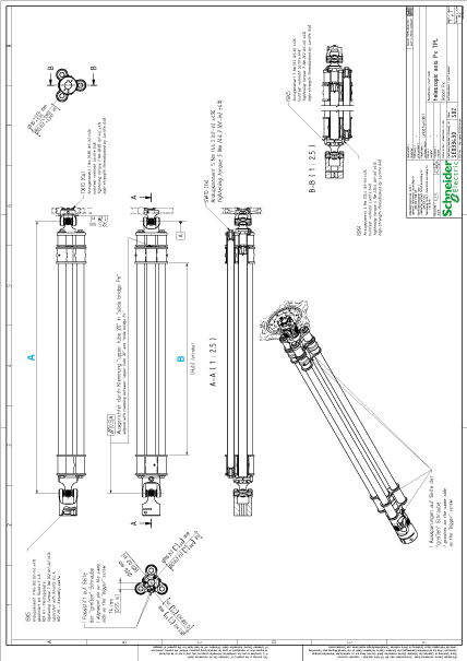 Detail Drawing of the Telescopic Axis