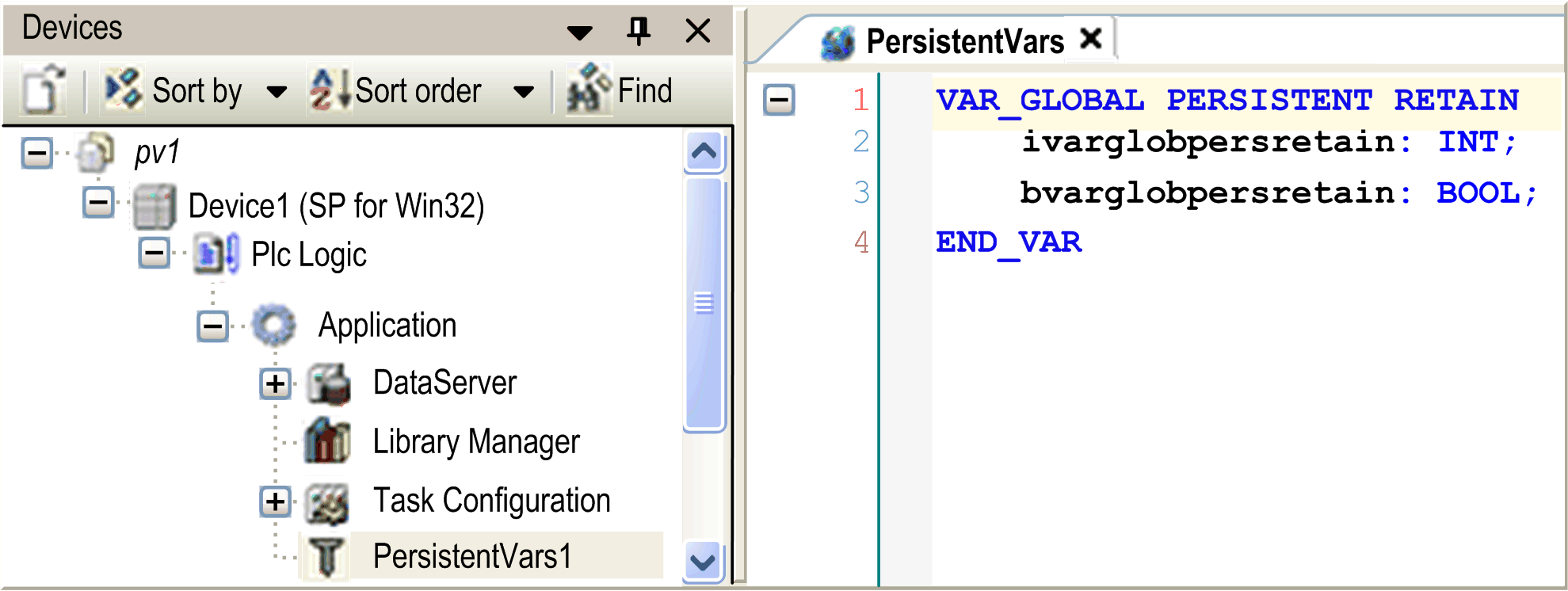 Persistent Variables
