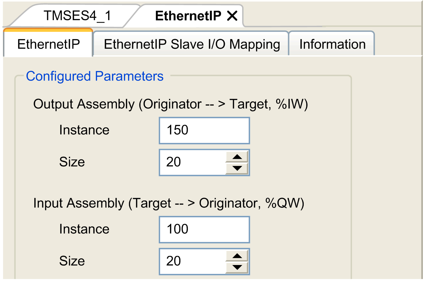 Modicon M262 Logic/Motion Controller as a Target Device on EtherNet/IP