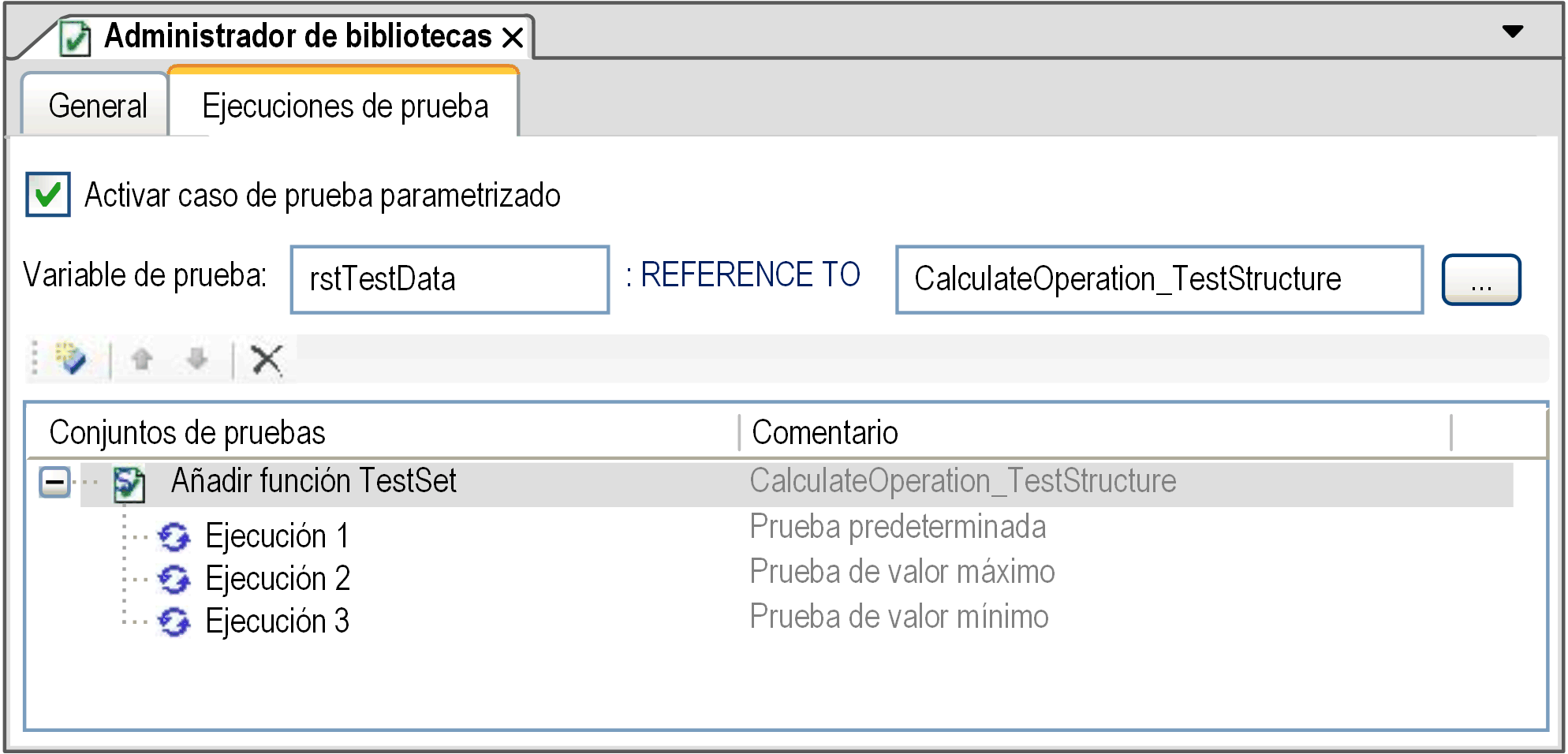 Editar casos de prueba