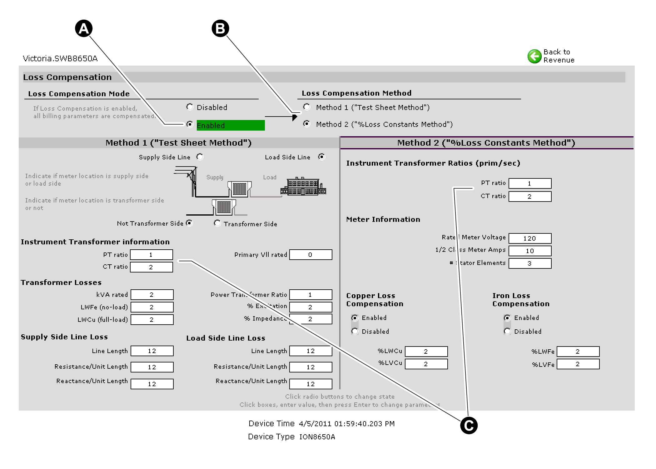 Compensation des pertes sur ligne et sur transformateur