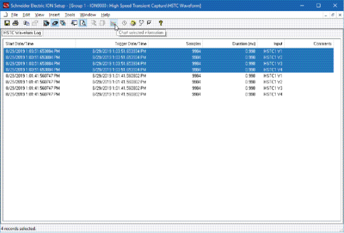 Viewing HSTC waveforms using ION Setup
