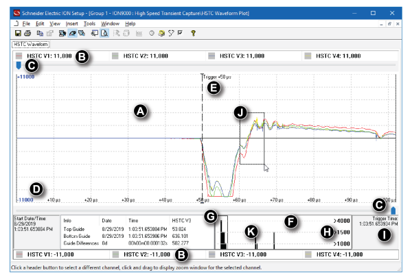 HSTC waveform viewer navigation