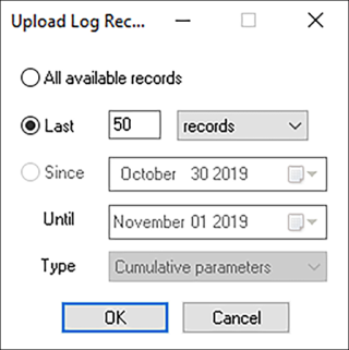 Viewing and downloading an event log